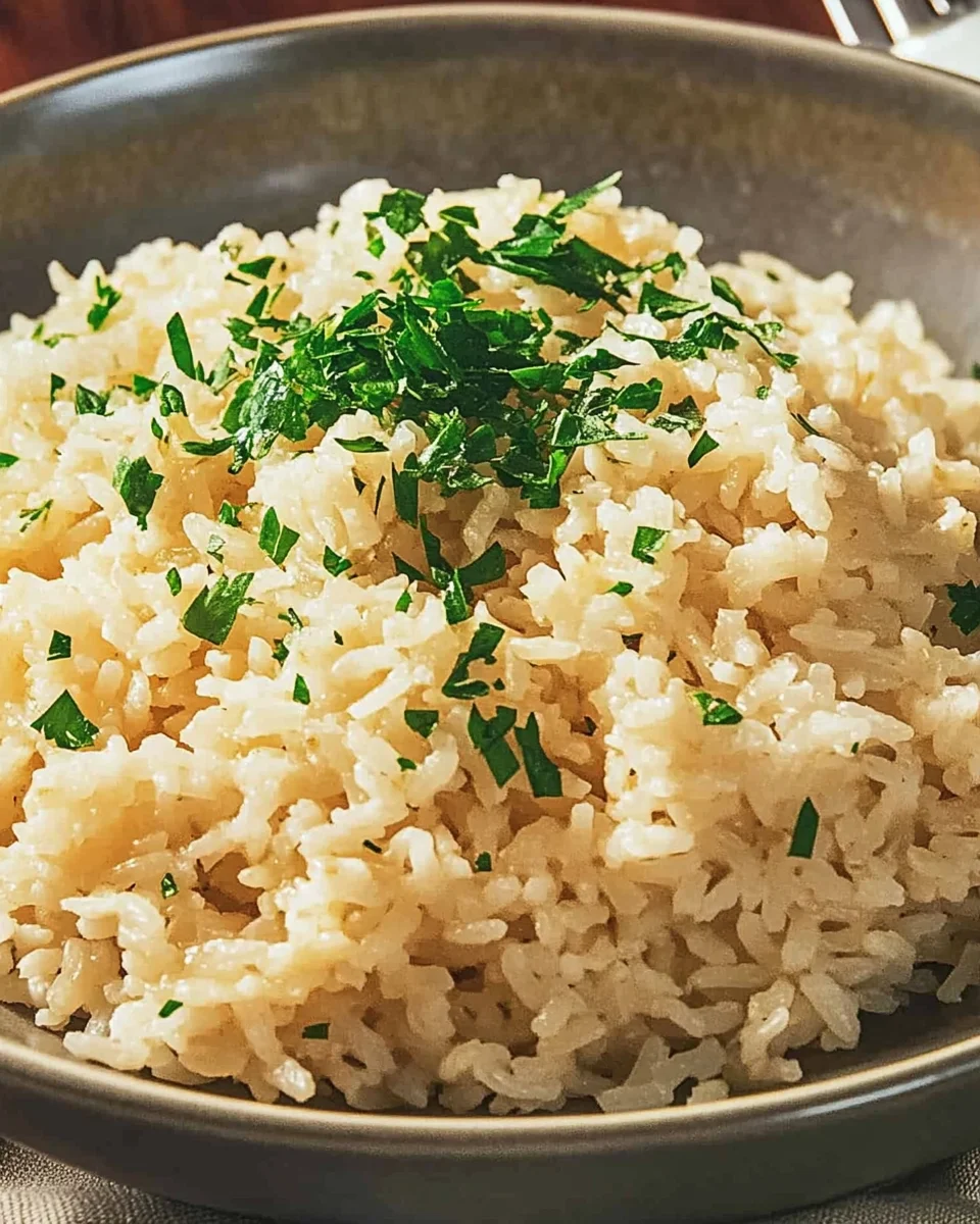 Garlic Parmesan Rice