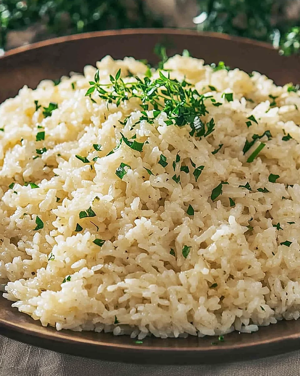 Garlic Parmesan Rice