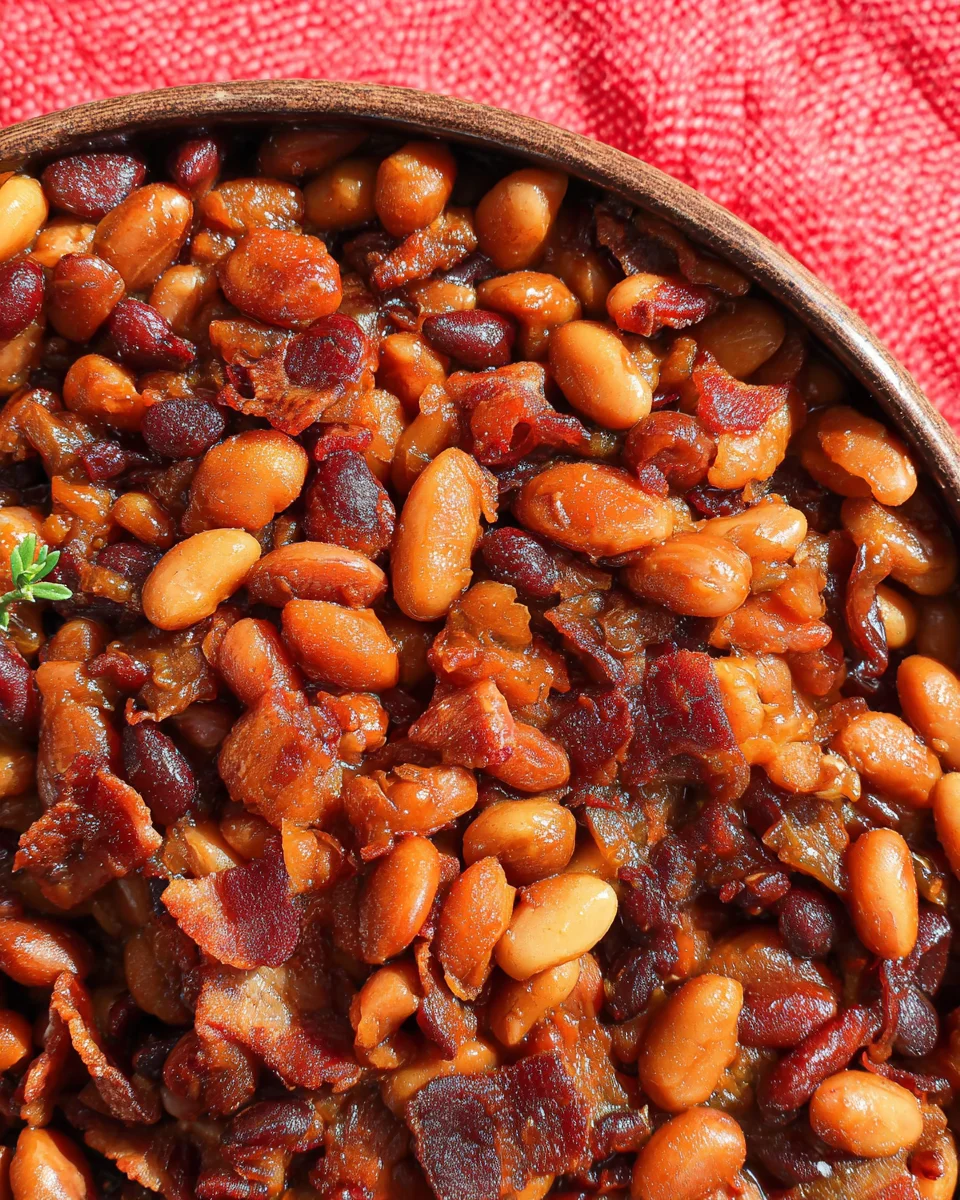 Crockpot Bacon-Bourbon Baked Beans
