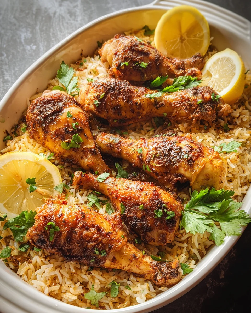 Baked Chicken Legs and Rice: A Cozy & Delicious Dish