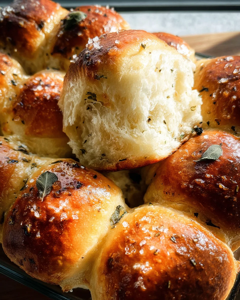 Brown Butter Sage Dinner Rolls - Irresistible & Cozy Treats
