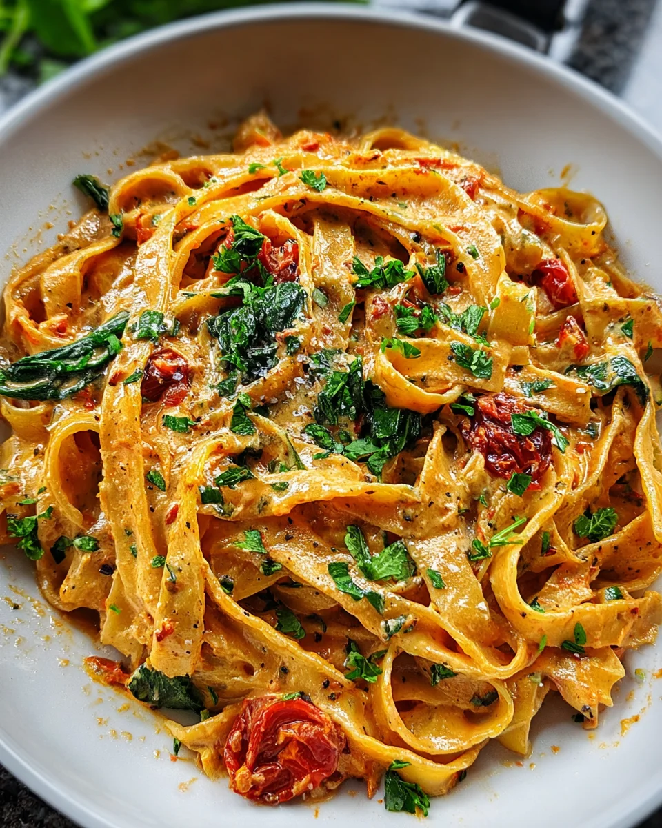 Vegan Creamy Sun Dried Tomato Pasta Recipe - Irresistible Comfort Food